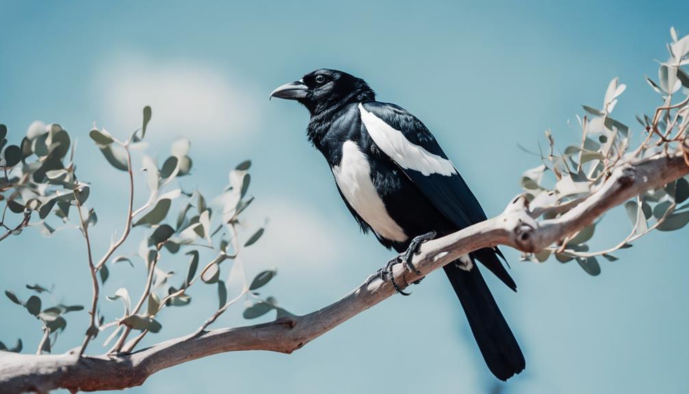 Black And White Large Bird